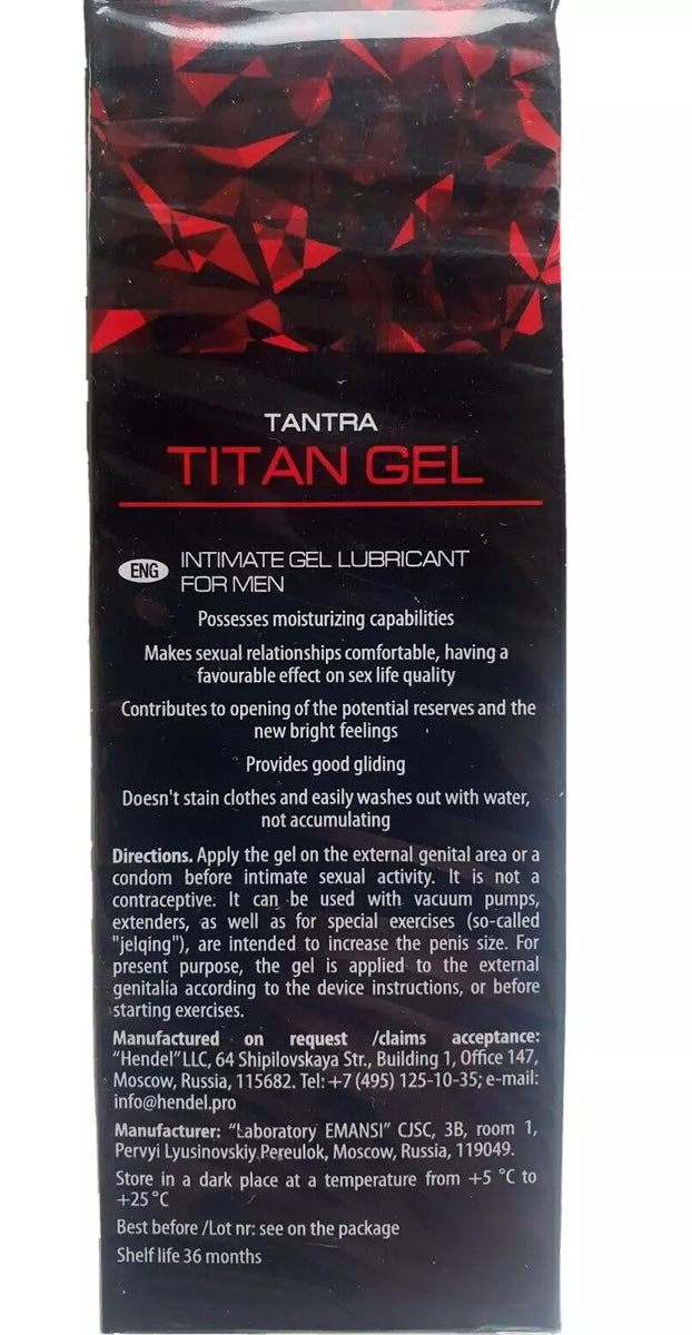 Titan Gel – Male Performance Enhancing Gel (Topical Use) – Perfect ...